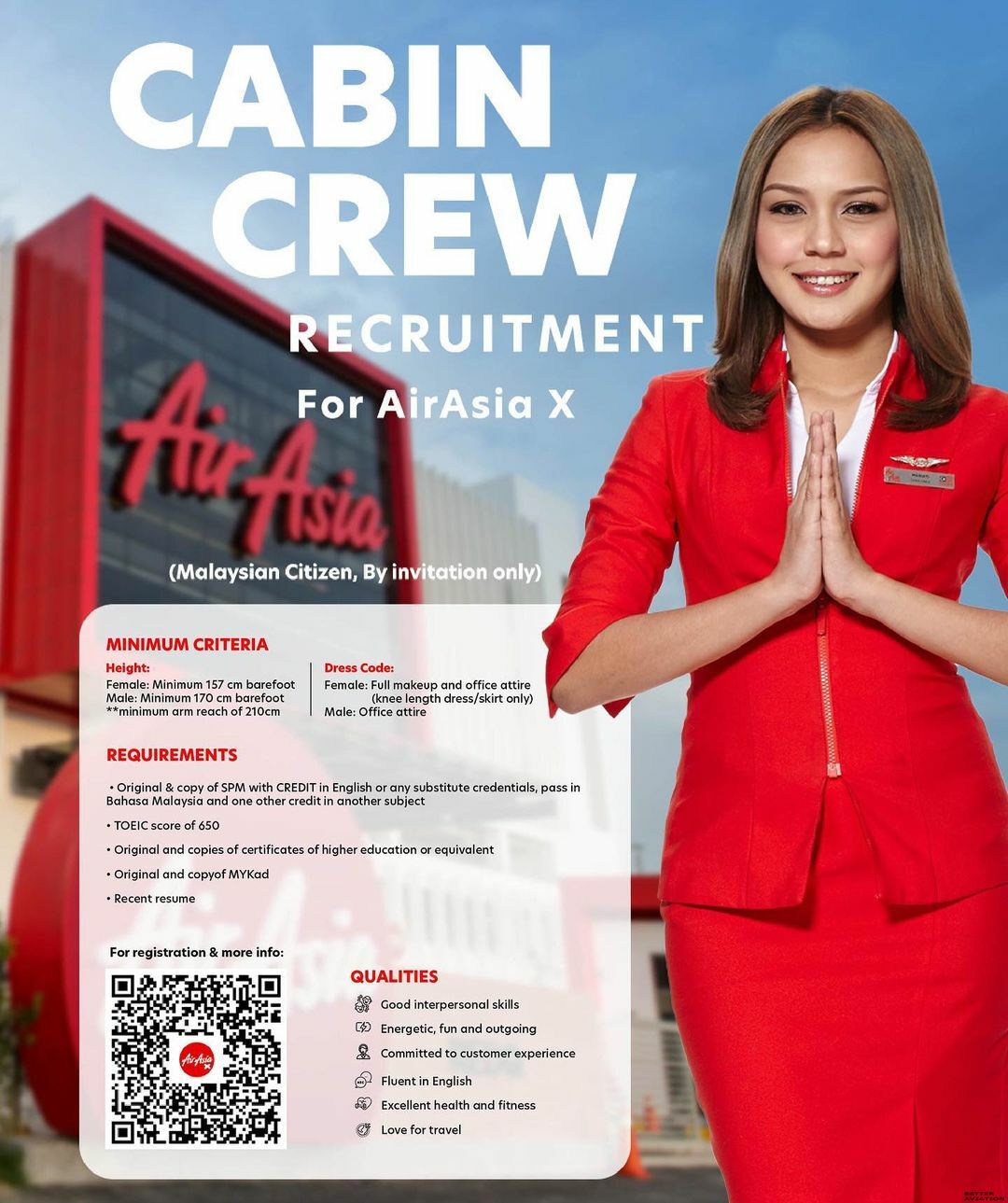 AirAsia X Cabin Crew Kuala Lumpur Online Application Better Aviation AirAsia X Cabin Crew Kuala Lumpur Online Application Better Aviation