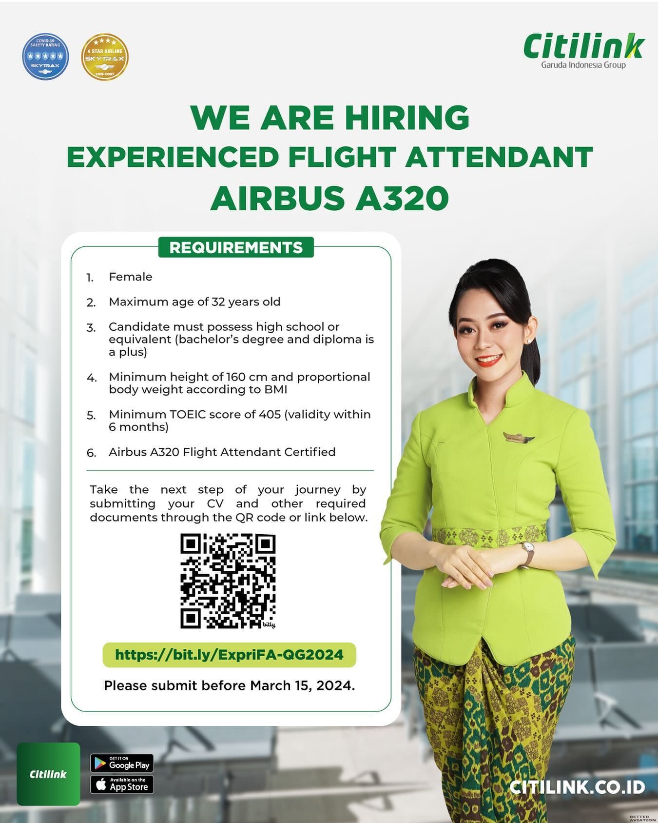 Citilink Experienced Flight Attendant (March 2024) - Better Aviation